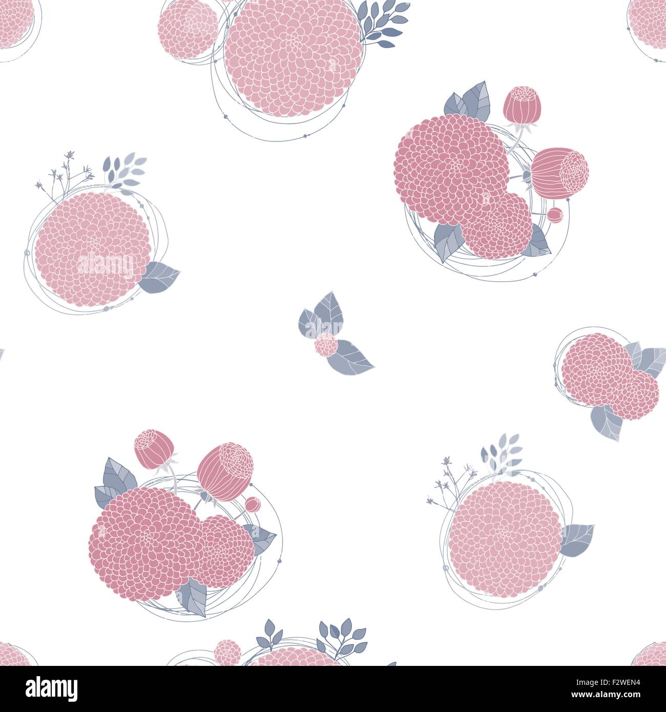 Seamless texture with asters Stock Vector Image & Art - Alamy