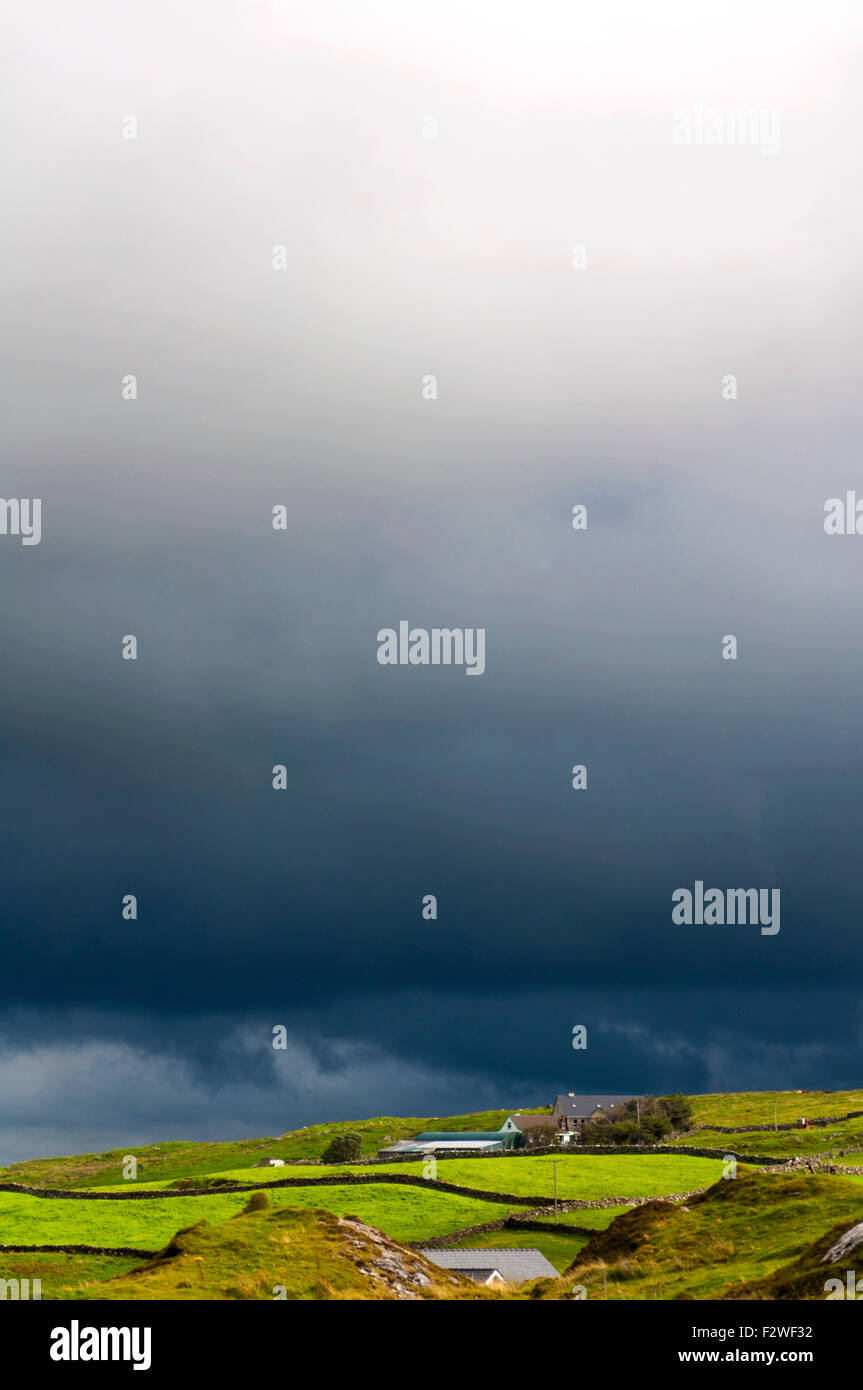 Rural Ireland landscape farm near Ardara, County Donegal Stock Photo ...