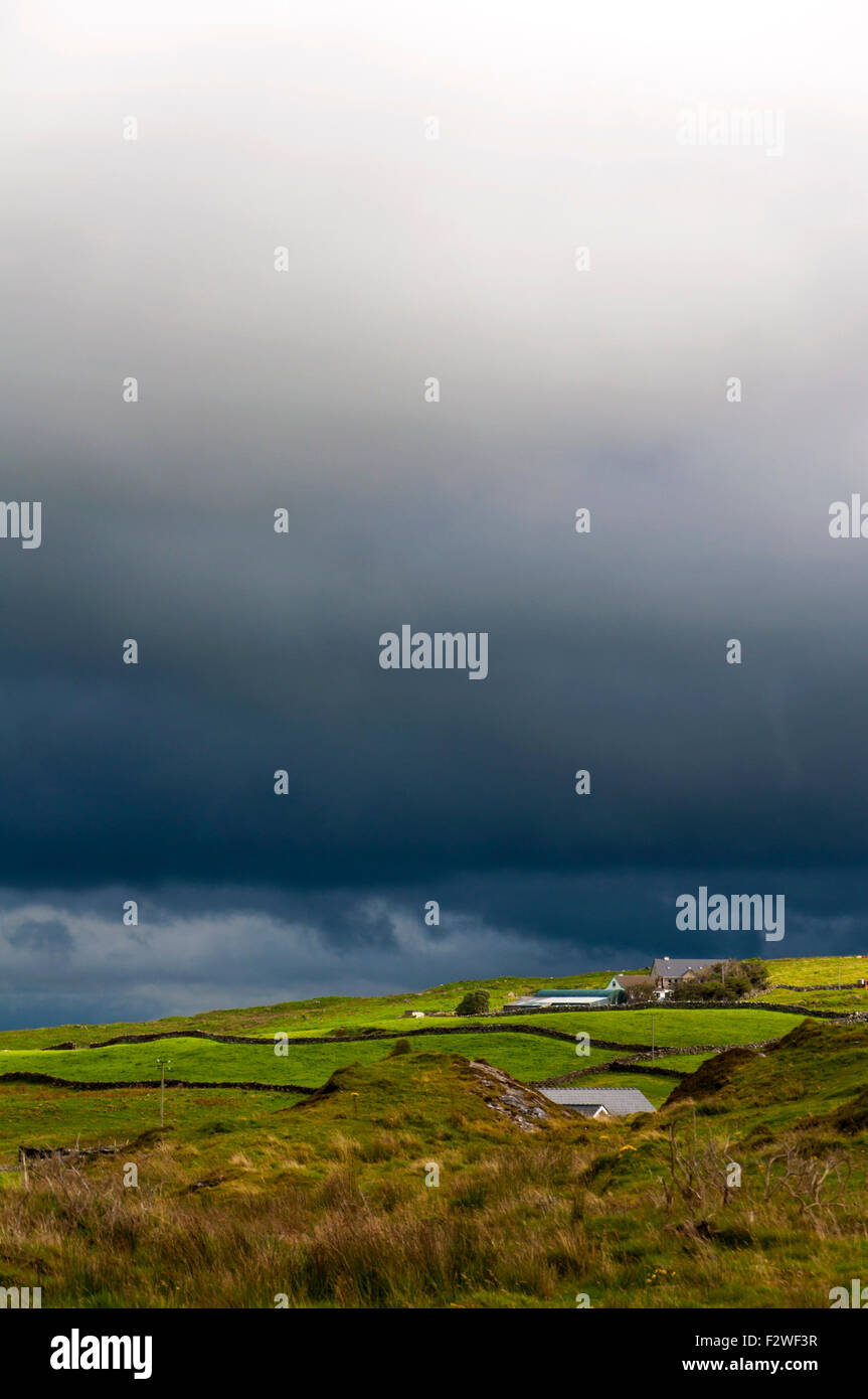 Rural Ireland landscape farm near Ardara, County Donegal Stock Photo ...