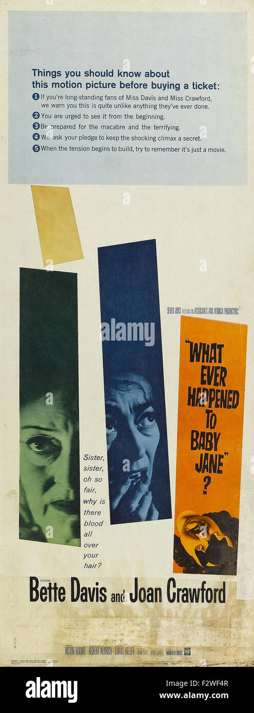 Whatever happened to baby jane poster hi-res stock photography and images - Alamy