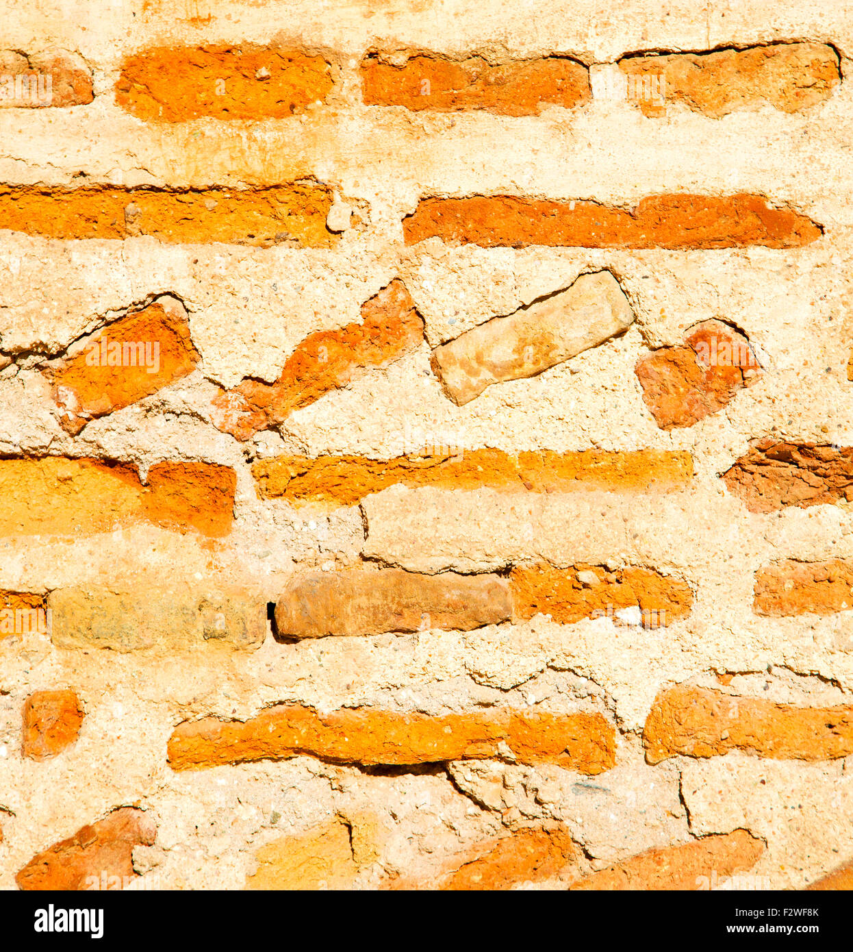 texture wall in africa morocco the old brick construction concrete ...