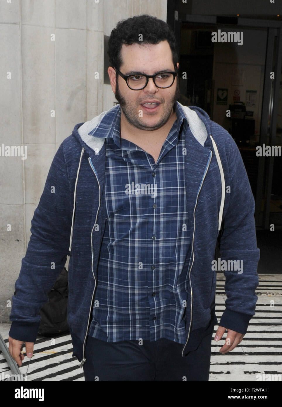 Josh Gad seen out and about in London at BBC Radio 2 Studios Featuring ...