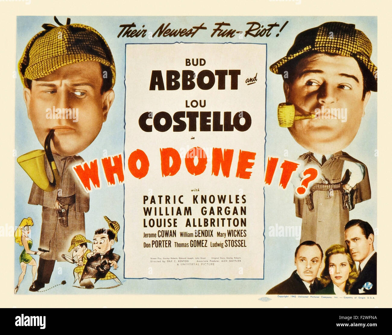 Who Done It (1942) - Movie Poster Stock Photo - Alamy