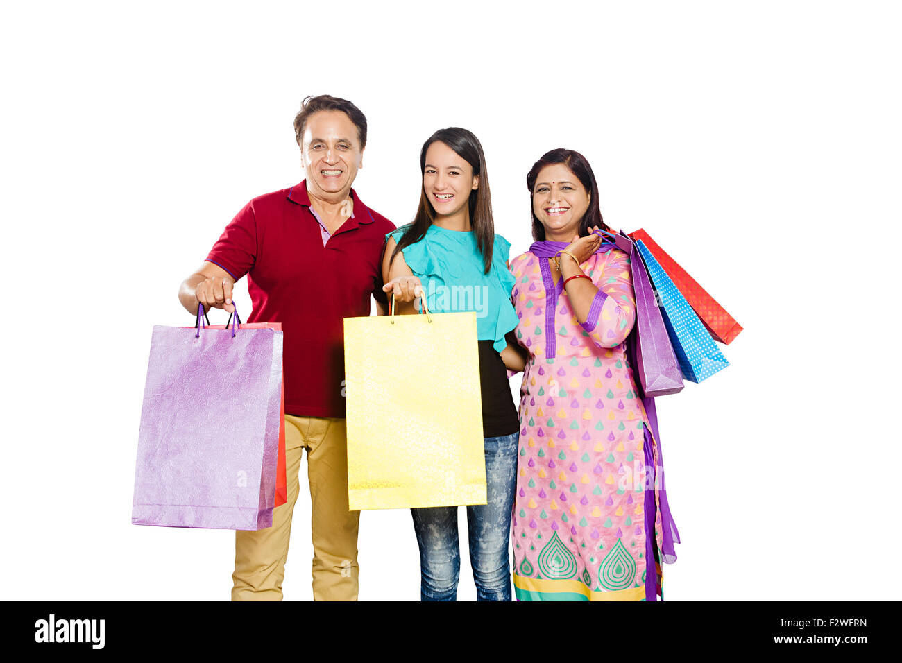 Indian happy young father shopping hi-res stock photography and images ...