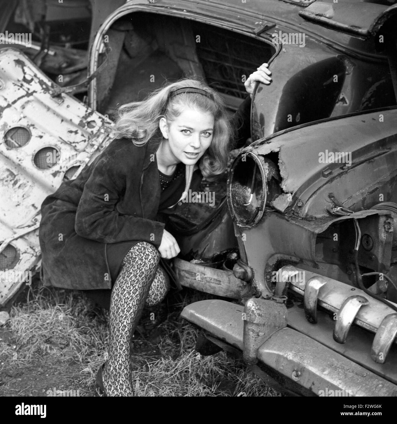 Deutsche Schauspielerin Eva Christian, Deutschland 1960er Jahre. German ...