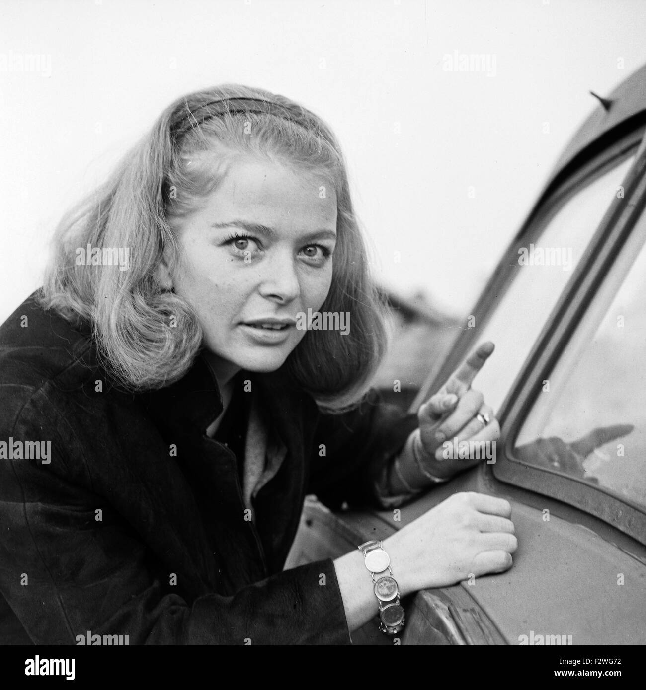 Deutsche Schauspielerin Eva Christian, Deutschland 1960er Jahre. German ...