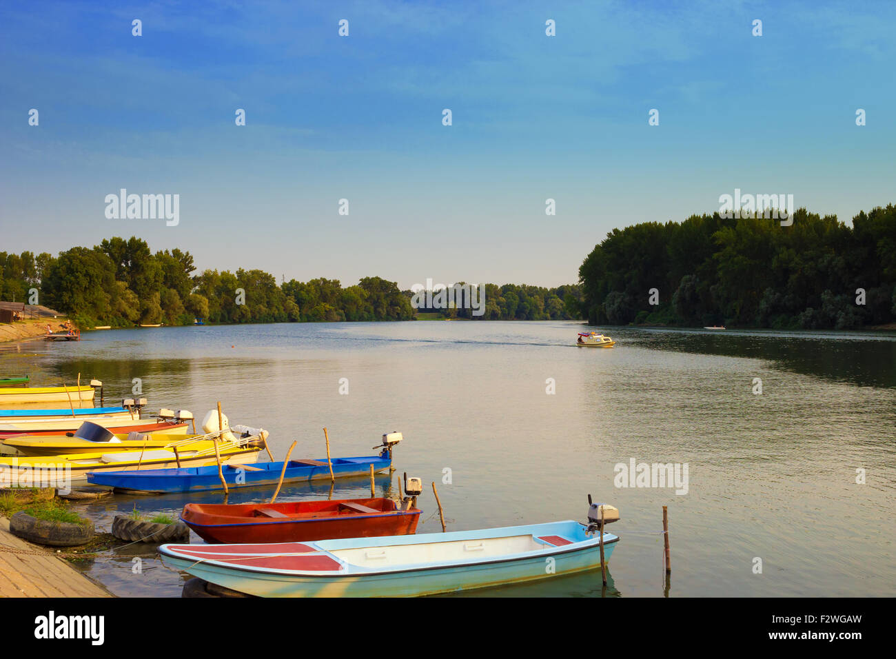 The river port Stock Photo - Alamy