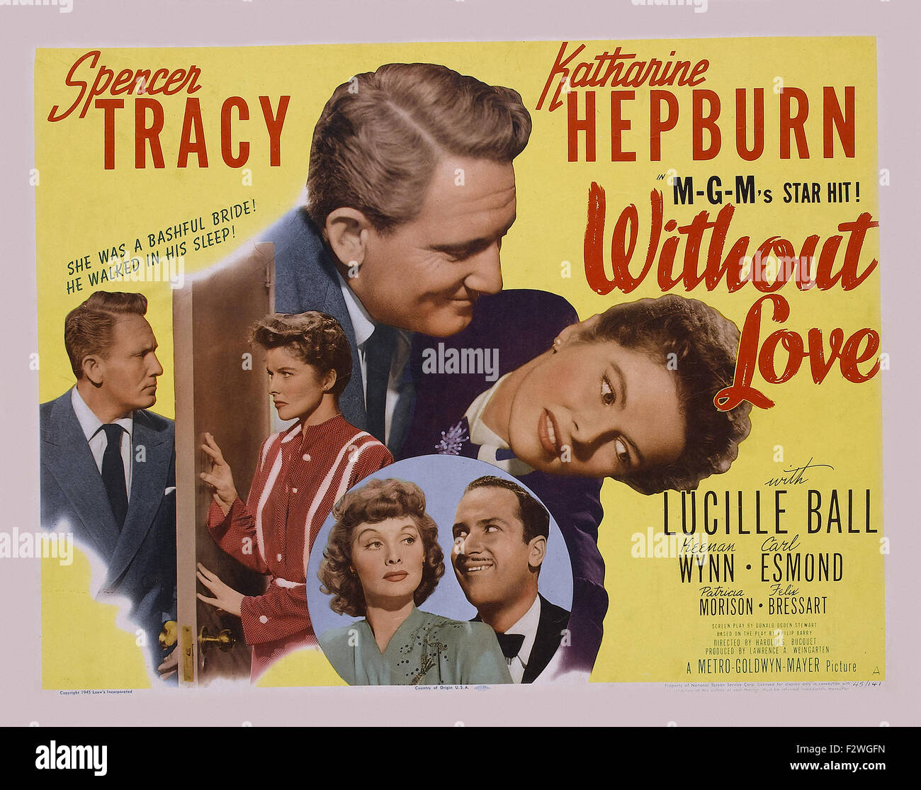 Without Love - Movie Poster Stock Photo - Alamy