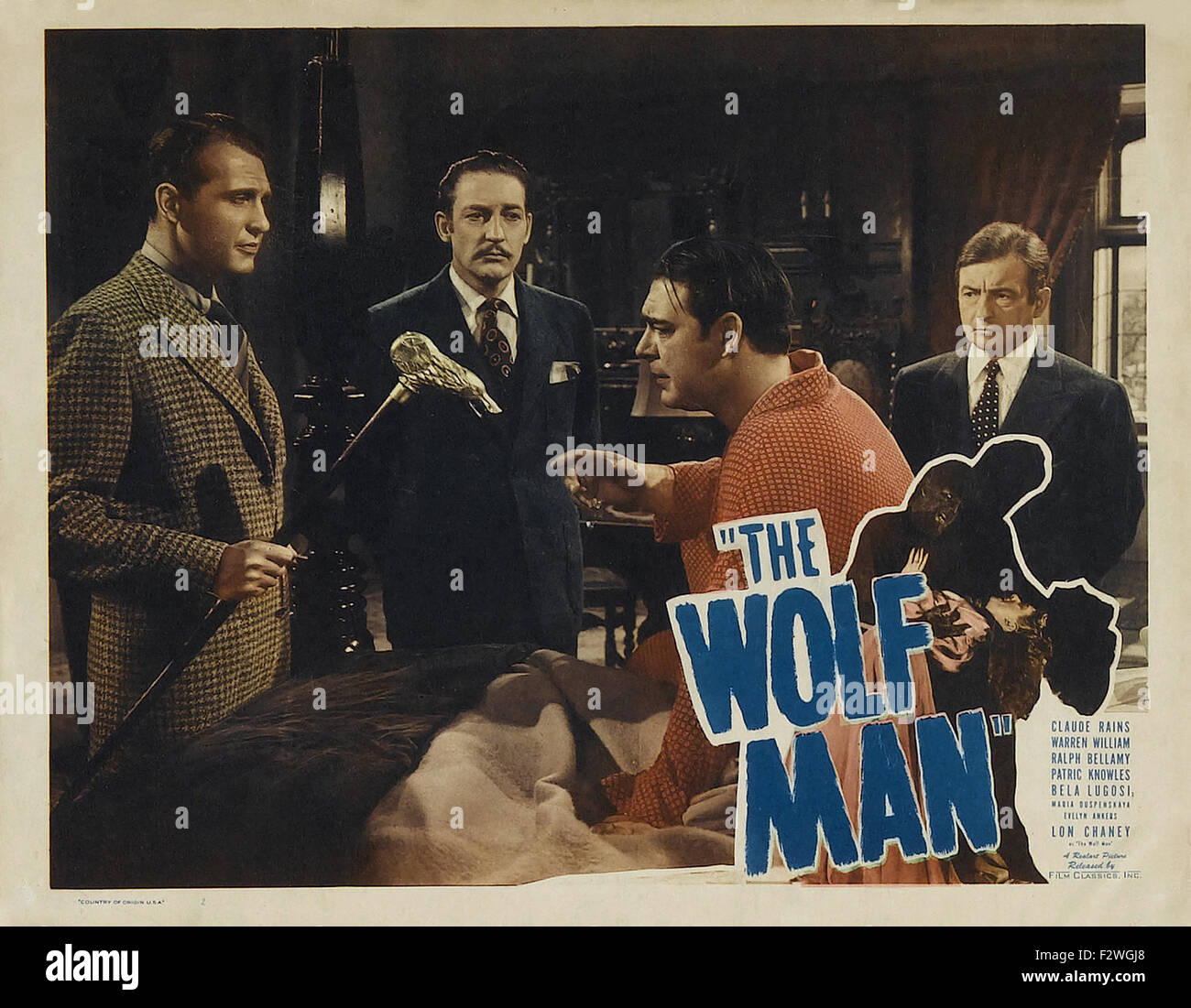 Wolf man 1941 movie poster hi-res stock photography and images - Alamy