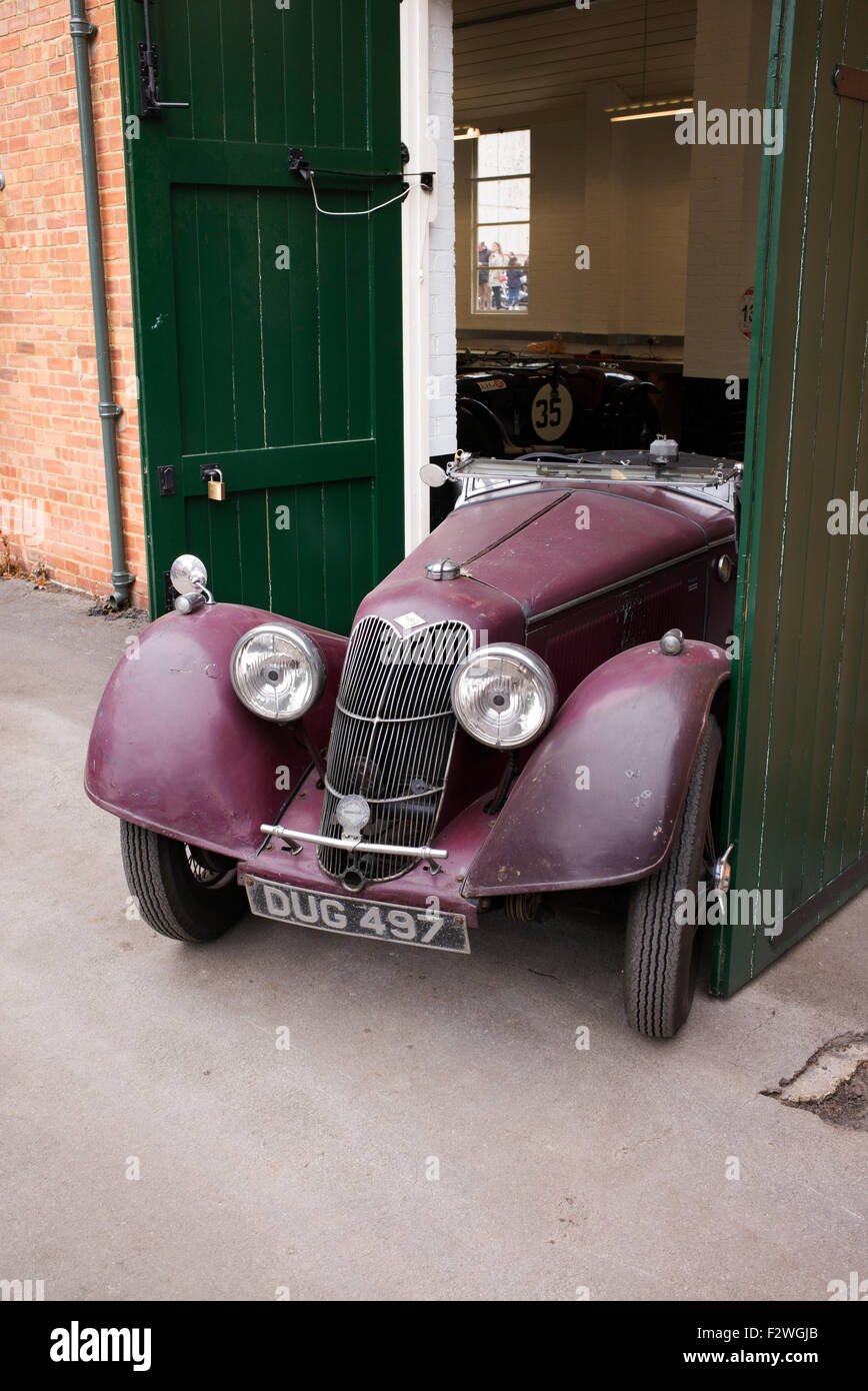 1937 Riley at Bicester Heritage Centre. Oxfordshire, England Stock ...