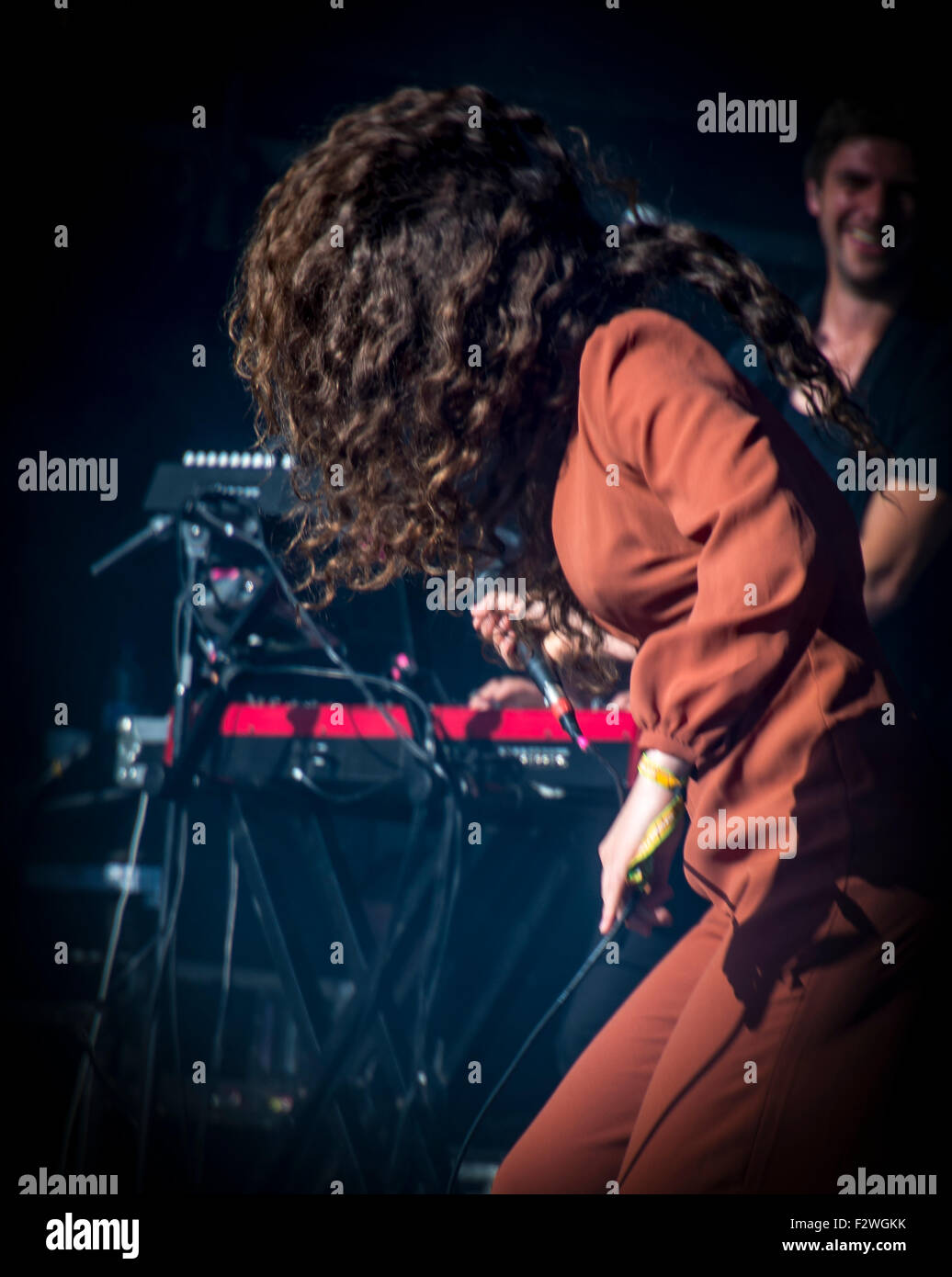 Rae Morris performing at Festival No.6 in Portmeirion, Gwynedd, Wales ...