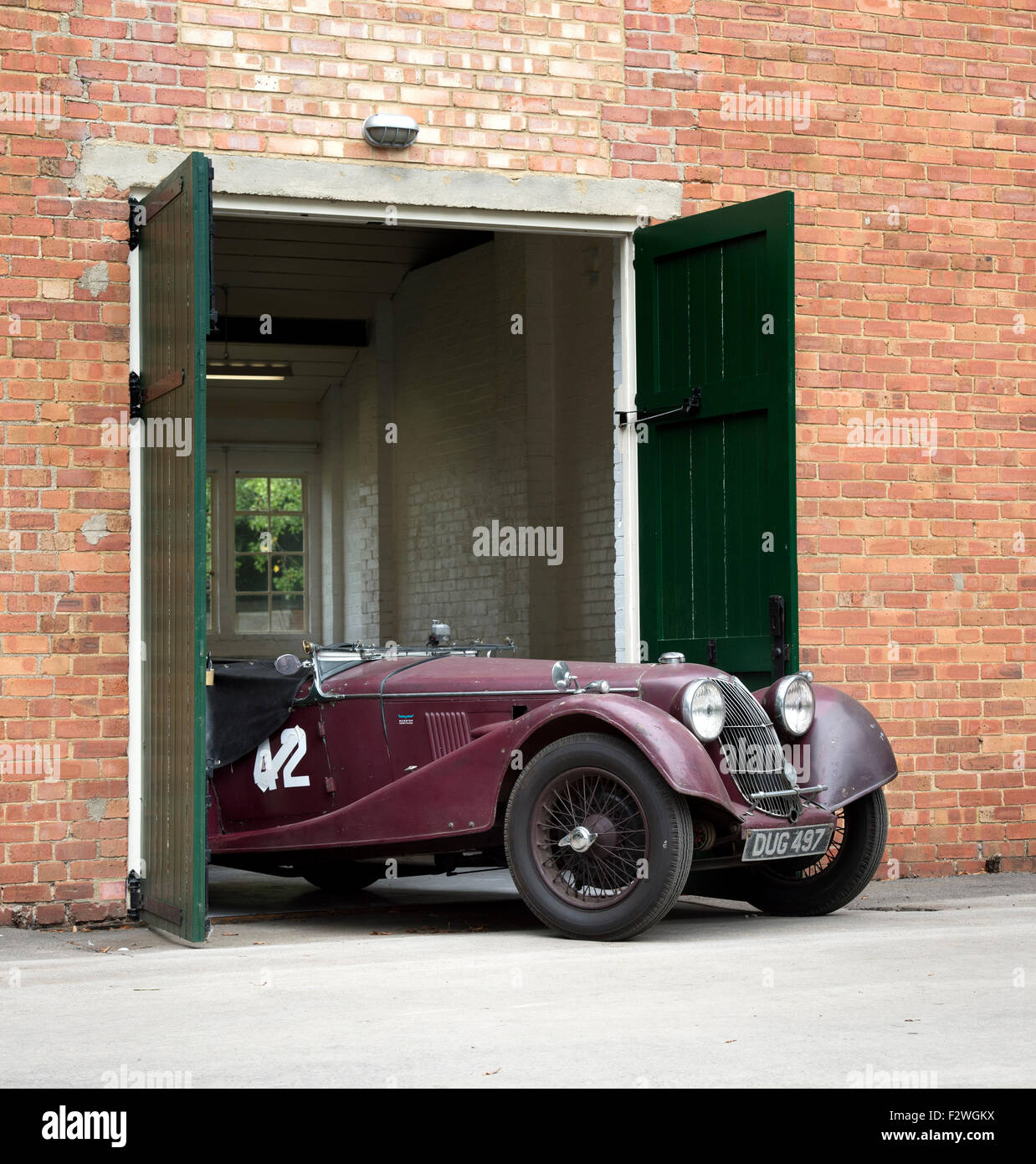 1937 Riley at Bicester Heritage Centre. Oxfordshire, England Stock ...