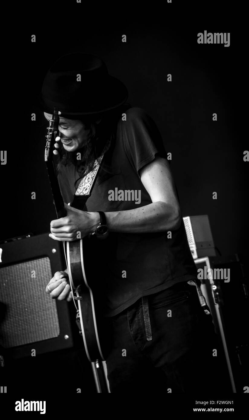 James Bay performing at Festival No.6, Portmeirion, Gwynedd, Wales, UK ...