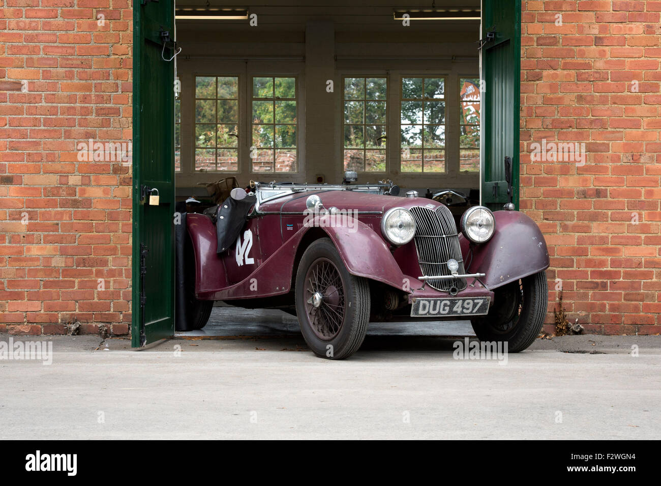 1937 Riley at Bicester Heritage Centre. Oxfordshire, England Stock ...
