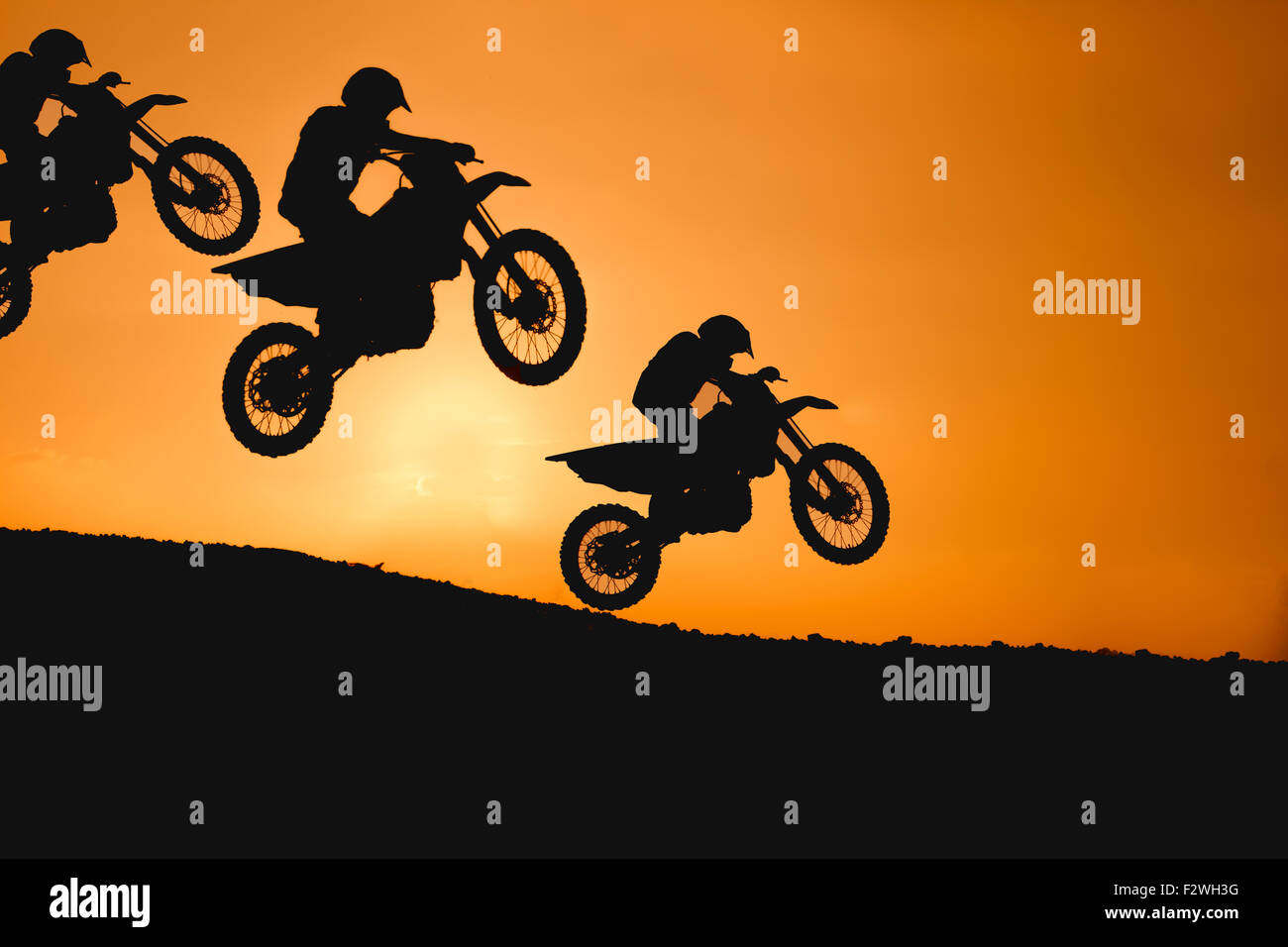 Motocross silhouette hi-res stock photography and images - Alamy