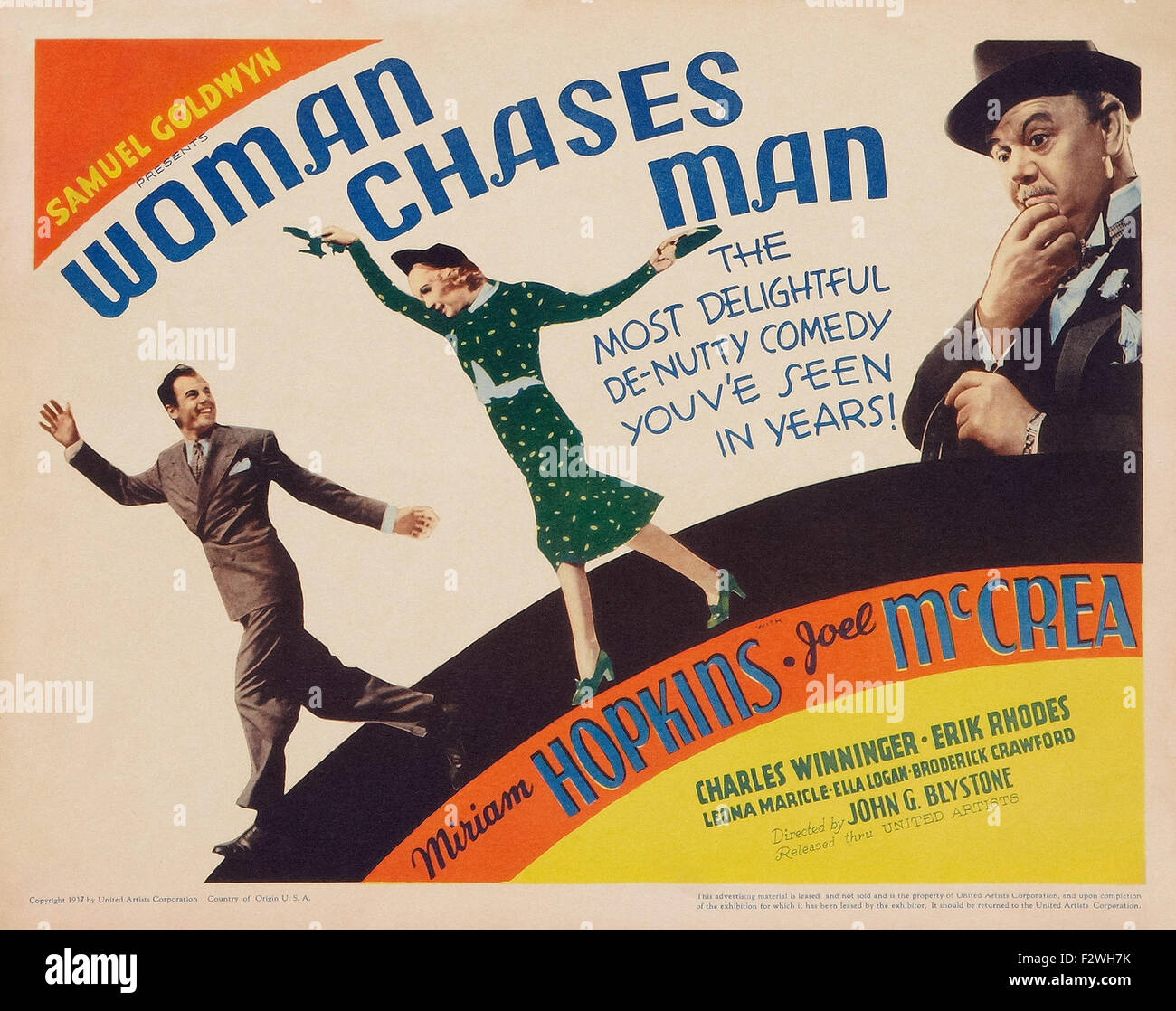Woman chases man hi-res stock photography and images - Alamy