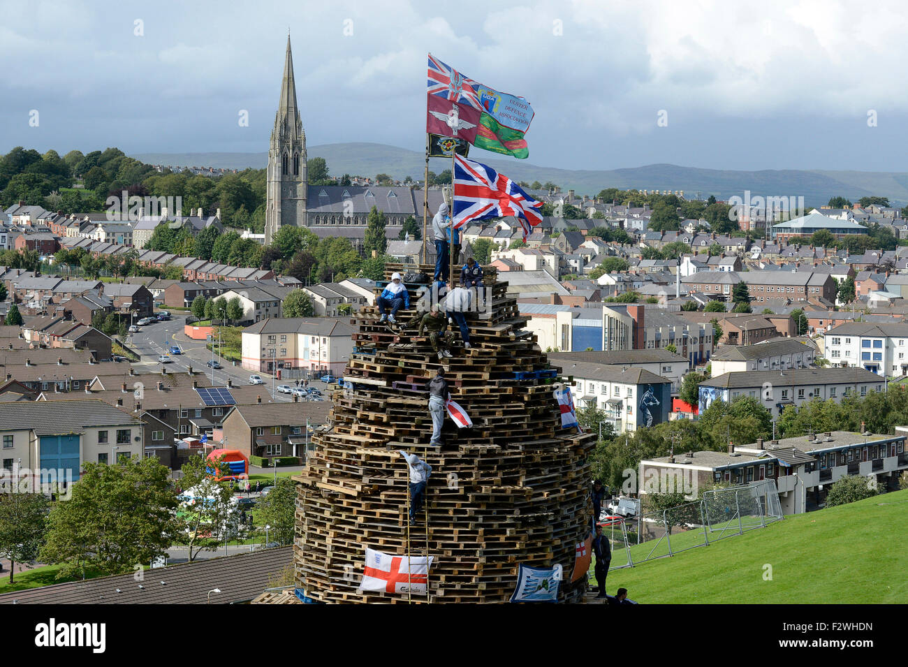 Bogside irish flag hi-res stock photography and images - Alamy