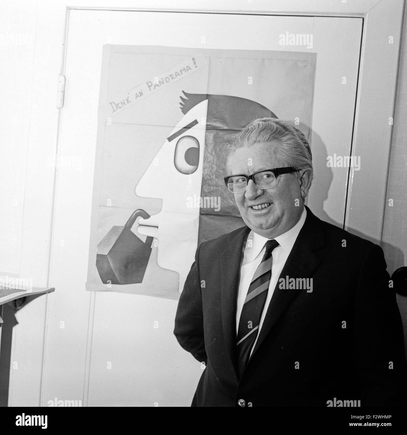 Deutscher TV Journalist Rüdiger Proske, Deutschland 1960er Jahre ...