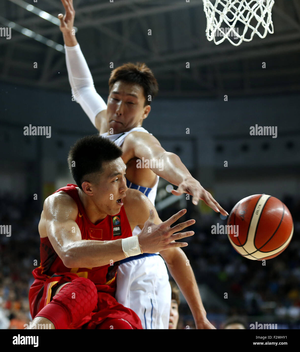 Changsha, China's Hunan Province. 24th Sep, 2015. Guo Ailun (L) of ...