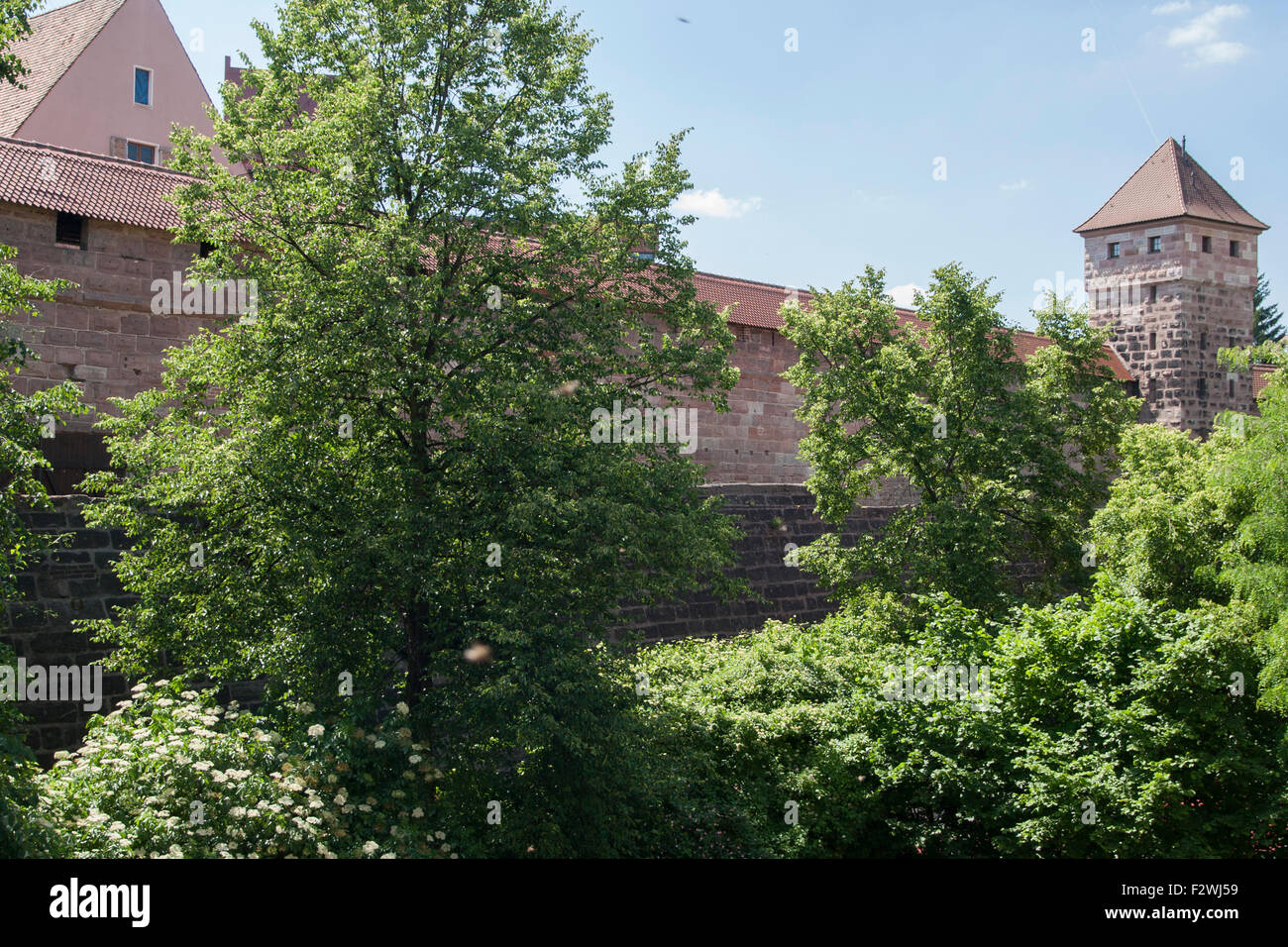 City Wall Tower Nuremberg Germany Stock Photo - Alamy
