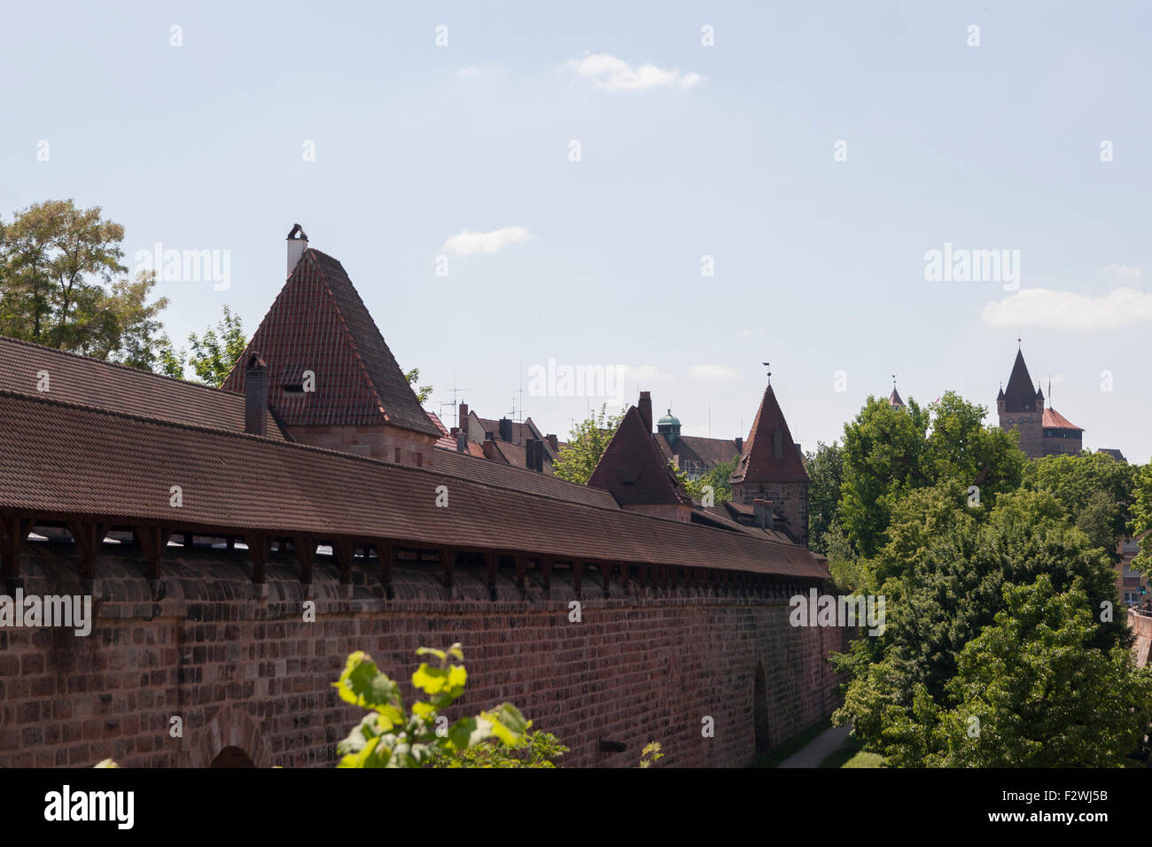 City Wall Towers Nuremberg Germany Stock Photo - Alamy