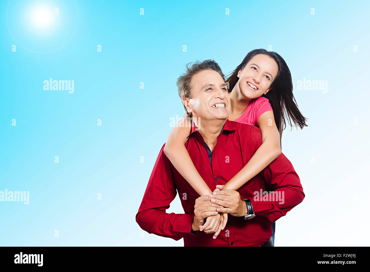 Piggyback shoulder ride hi-res stock photography and images - Alamy
