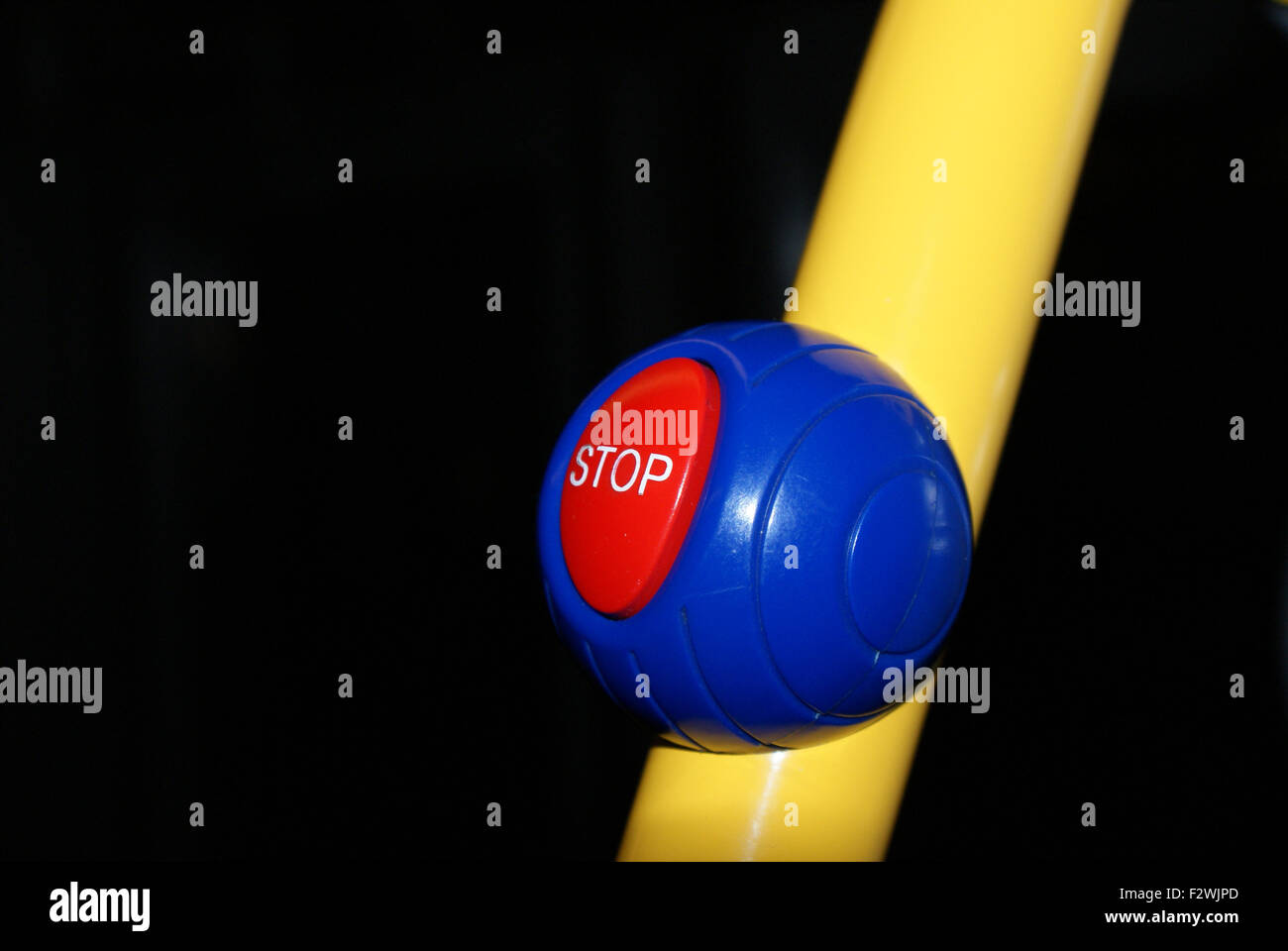 Bus red stop button hi-res stock photography and images - Alamy