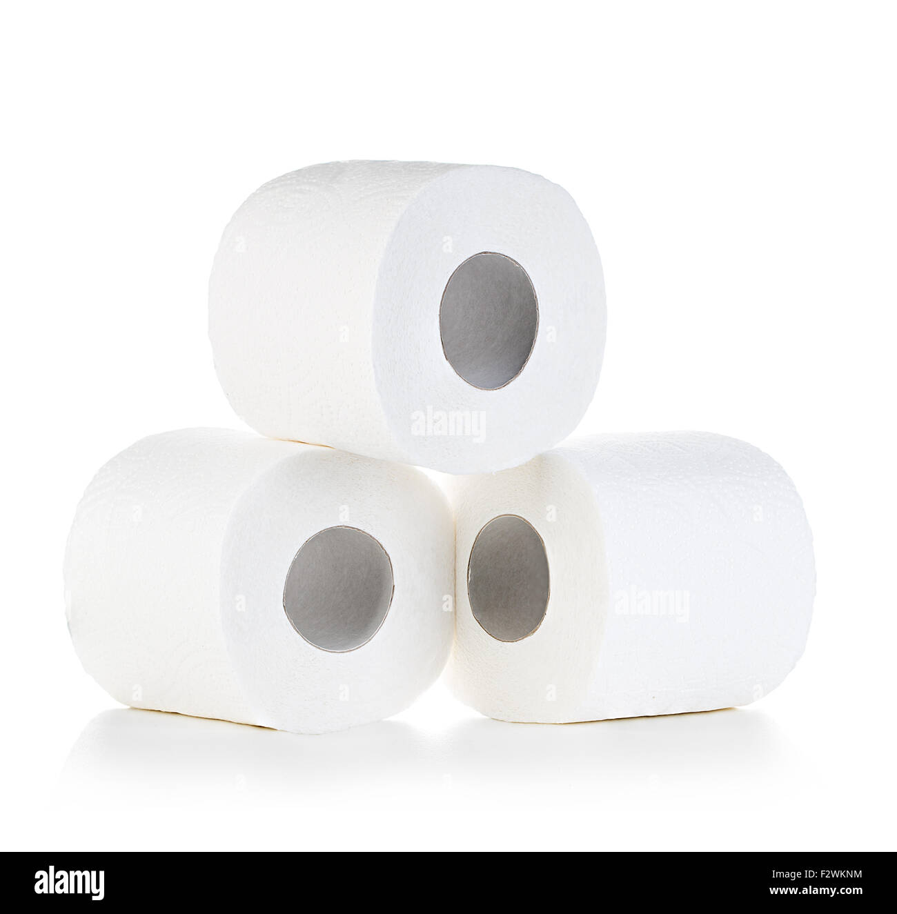 Toilet paper close-up isolated on a white background Stock Photo - Alamy