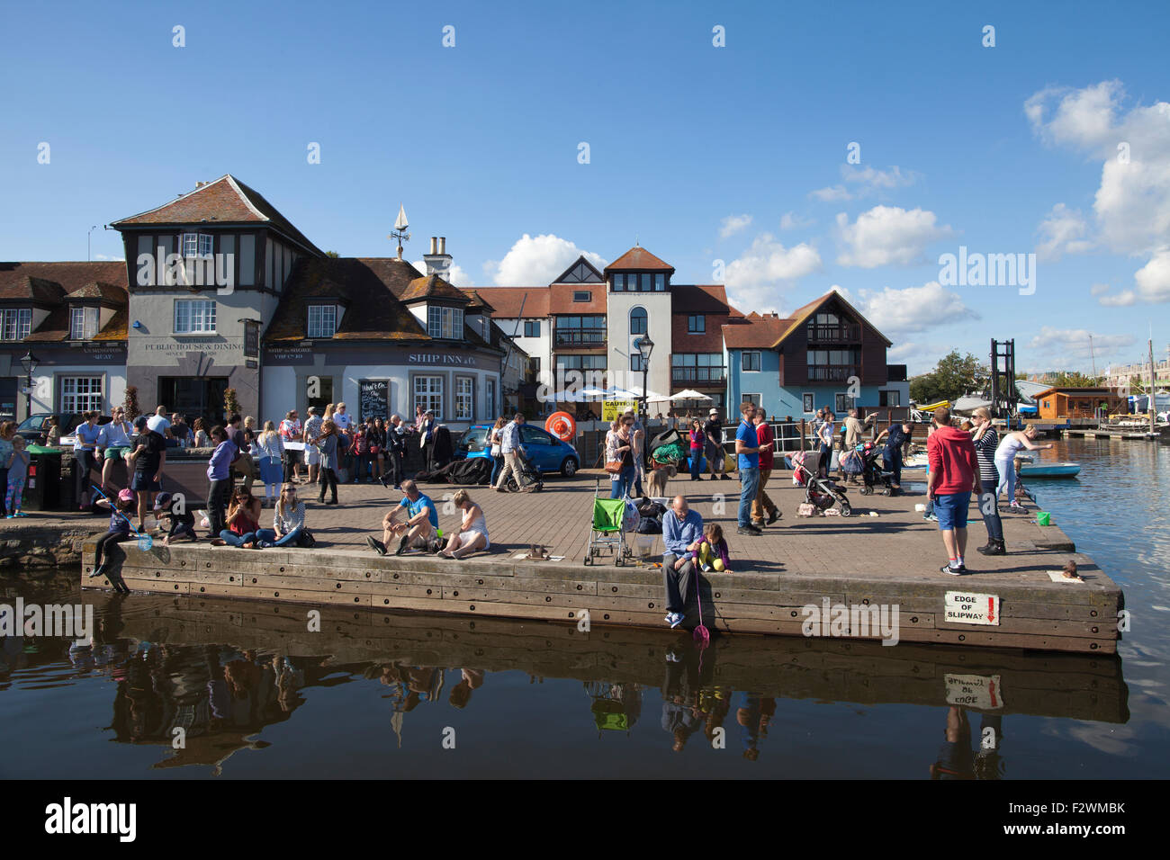 The Ship Inn, Lymington Quay, Lymington, market town, Hampshire ...