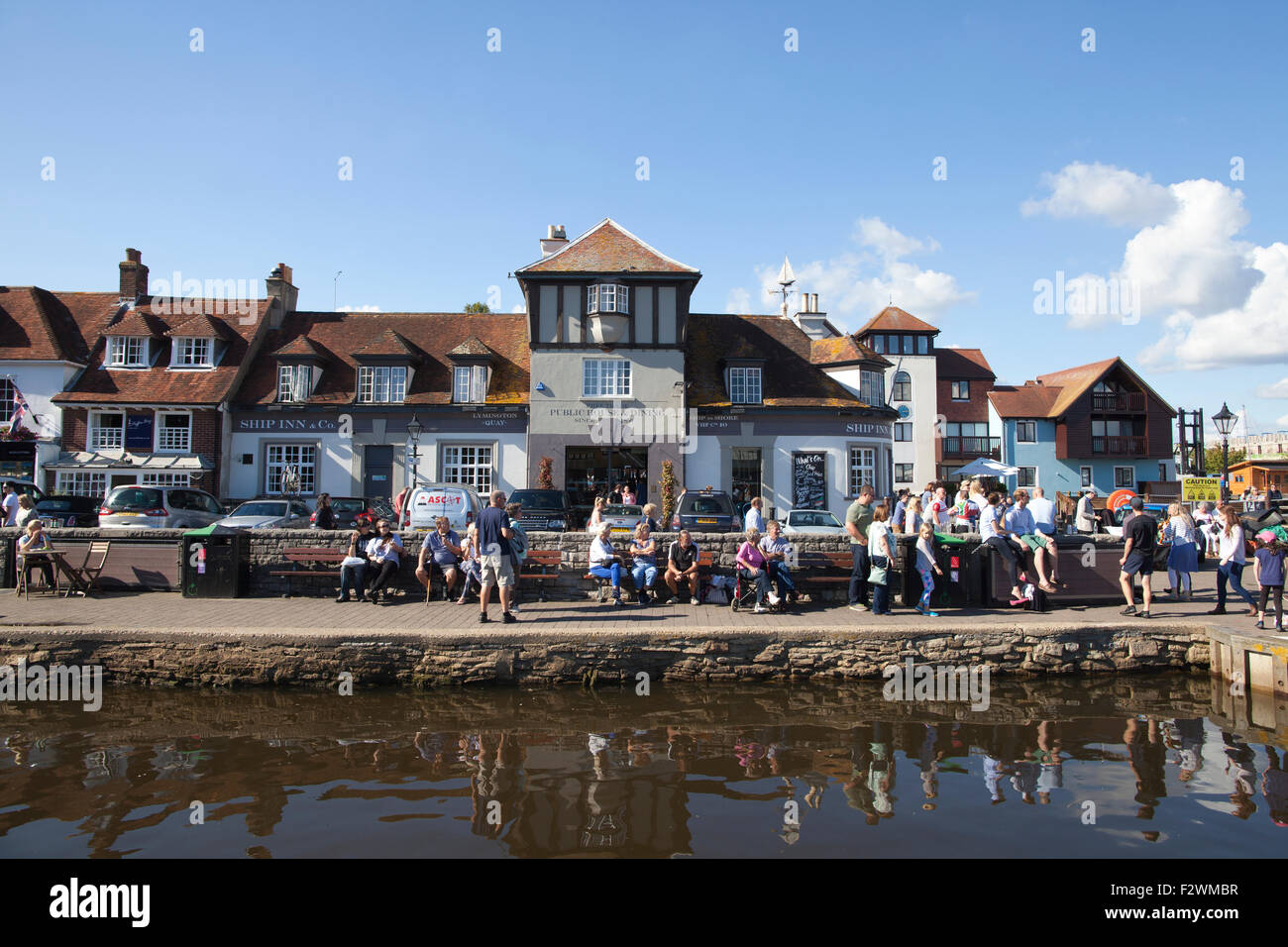 The Ship Inn, Lymington Quay, Lymington, market town, Hampshire ...