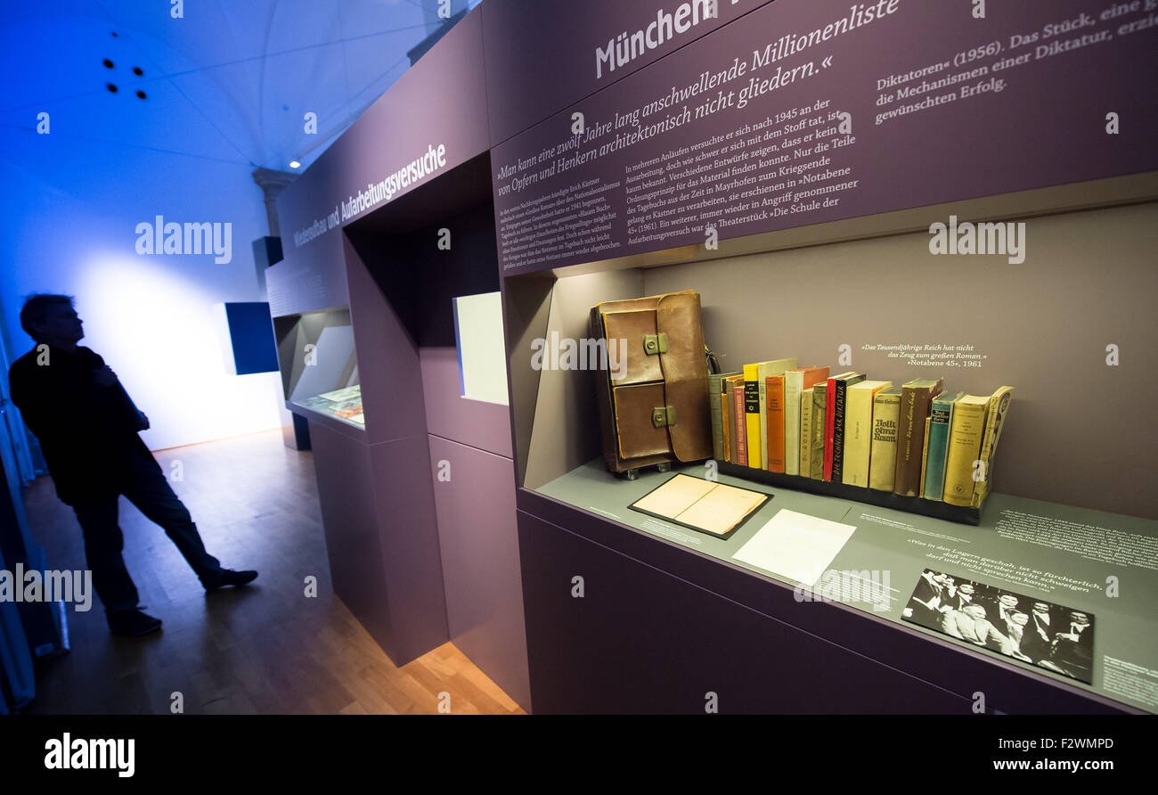 Munich, Germany. 24th Sep, 2015. Various works of literature and ...
