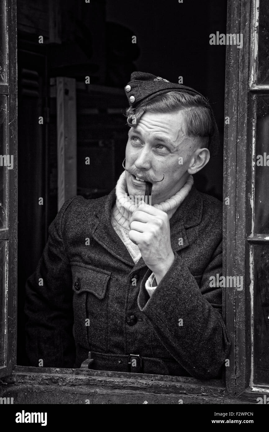 Pipe smoker with moustache hi-res stock photography and images - Alamy