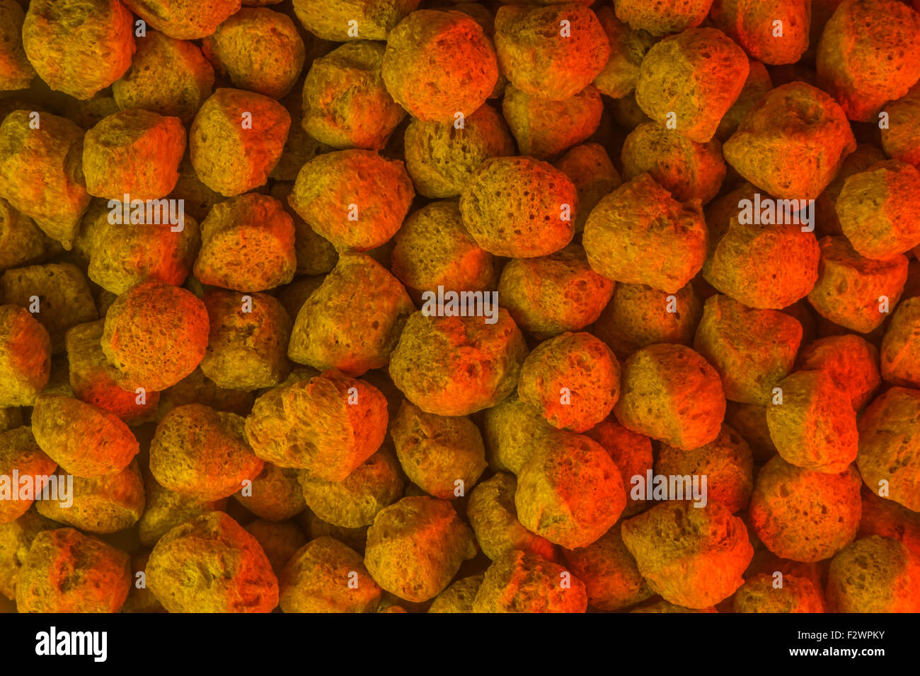 Close-up of dried soy / soya bean chunks - used in vegetarian food ...