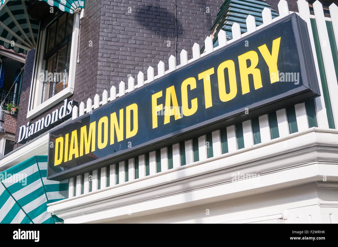 Sign outside a Diamond Factory, Amsterdam Stock Photo - Alamy