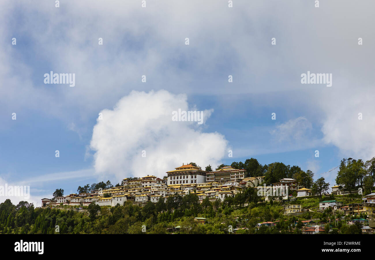 The ancient Buddhist monastery built on top of a Himalayan mountain and ...