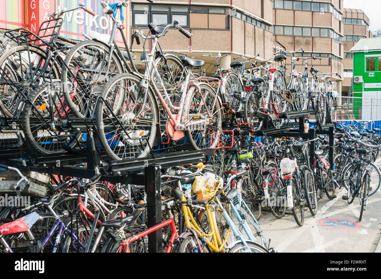Utrecht bike cycle park hi-res stock photography and images - Alamy