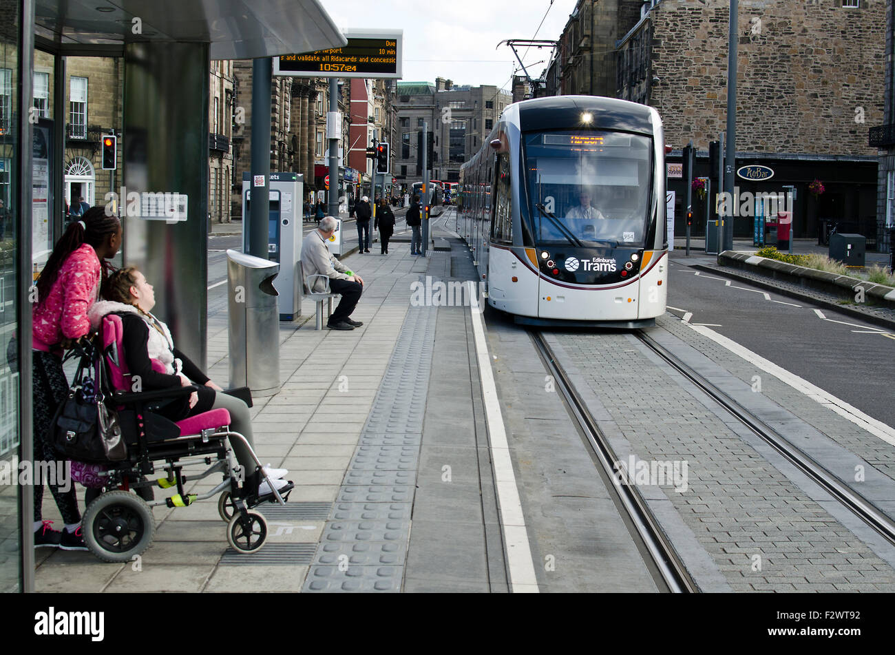 Edinburgh tram scotland haymarket hi-res stock photography and images ...