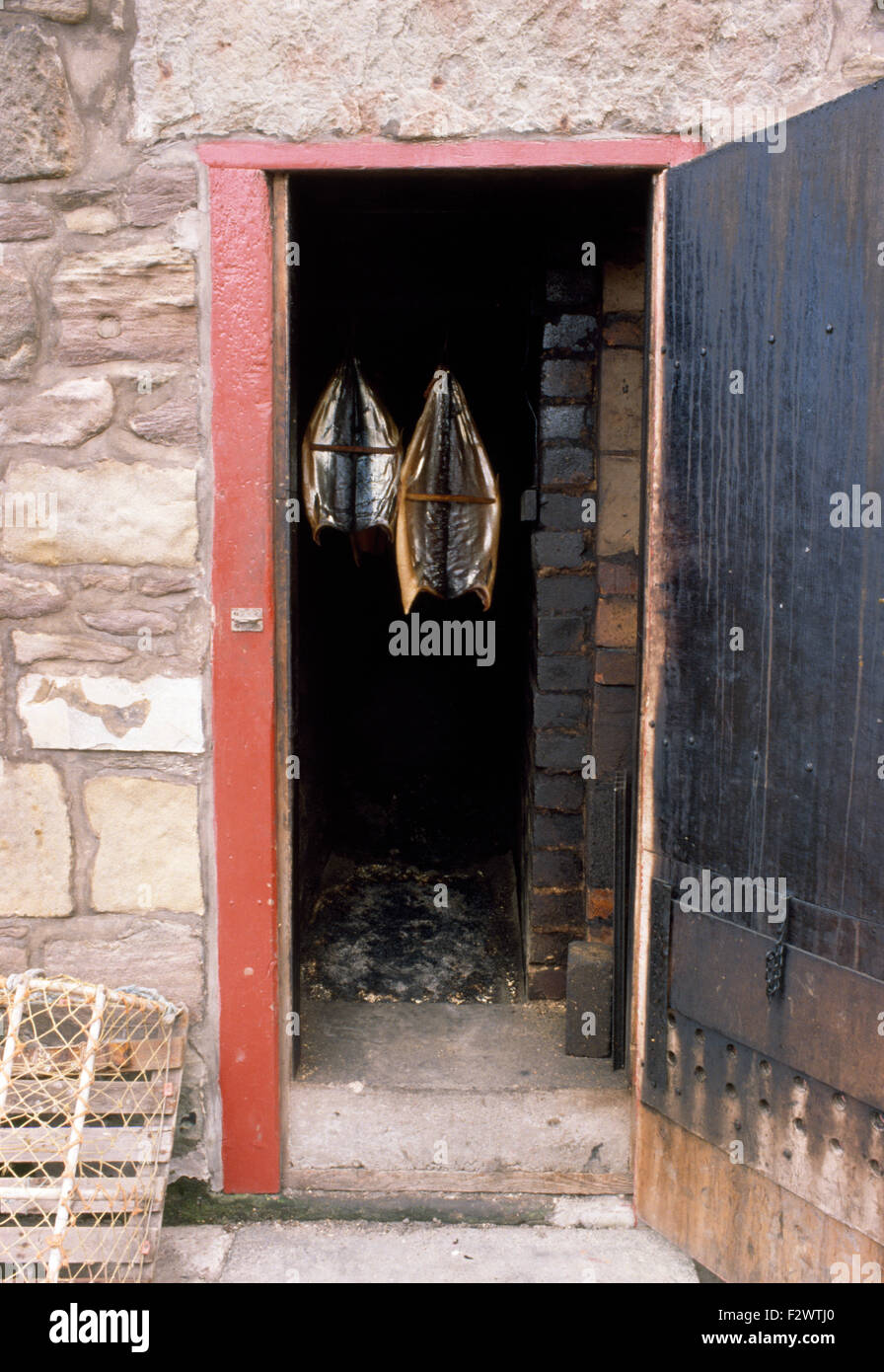 Door open to traditional smokehouse Stock Photo - Alamy