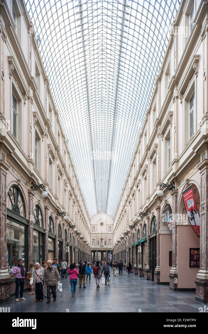 Belgium, Brussels, Galeries Royales Saint-Hubert Stock Photo - Alamy