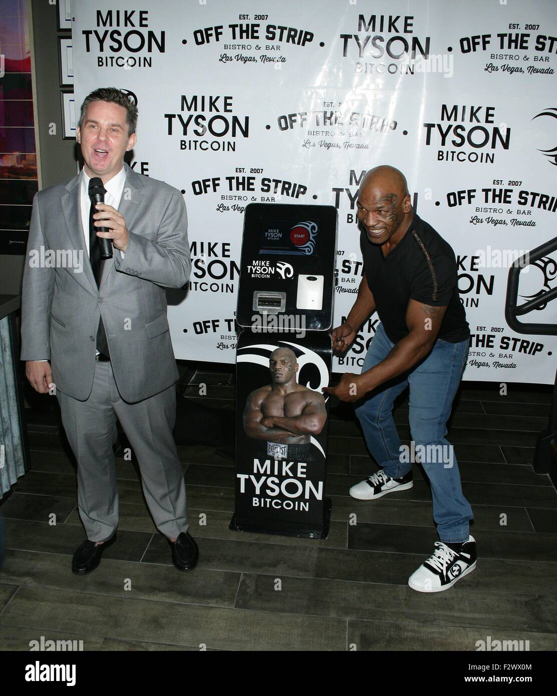 Peter Klamka, Mike Tyson at a public appearance for World's First ...