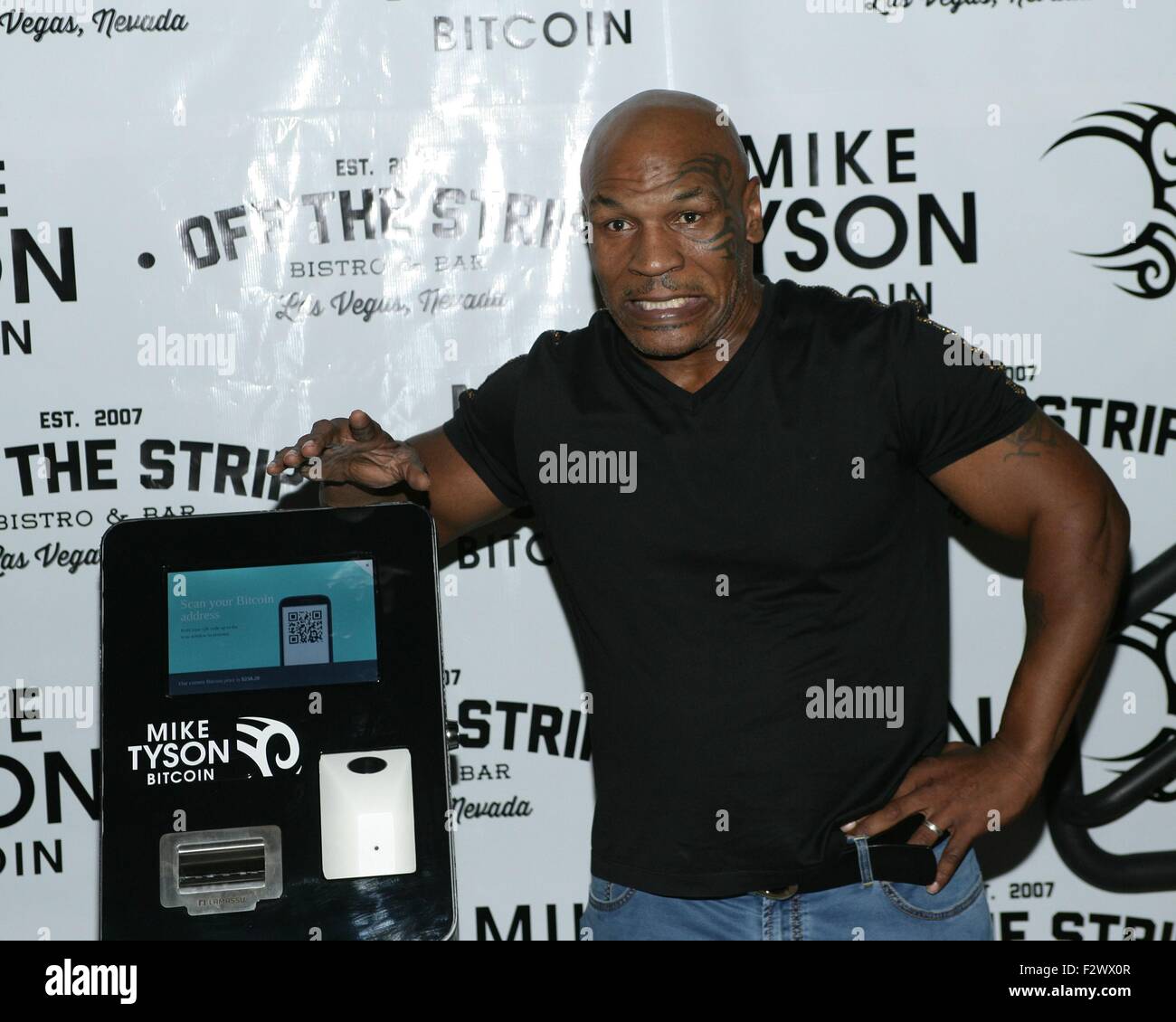Worlds first official mike tyson bitcoin atm hi-res stock photography ...