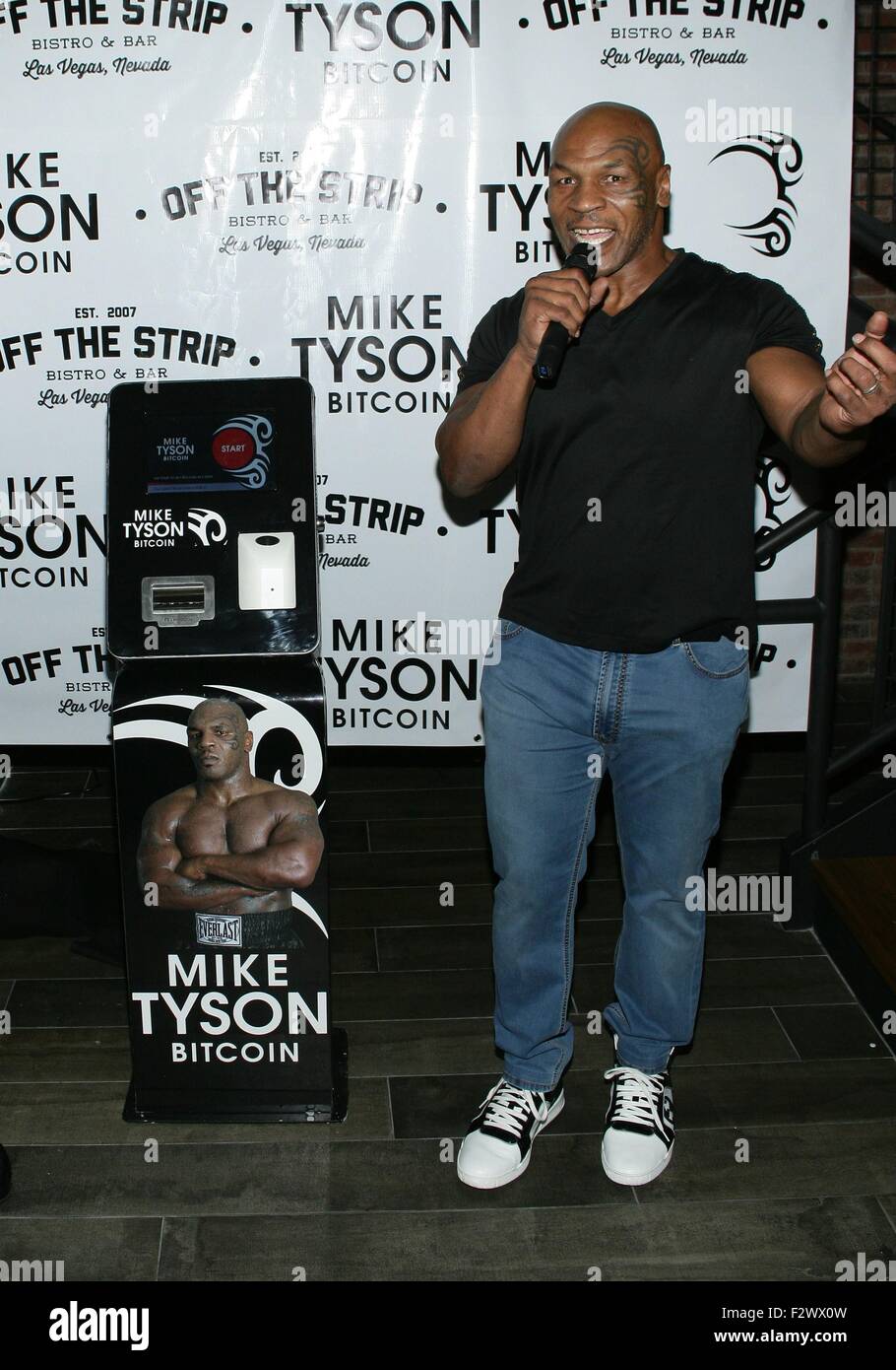 Worlds first official mike tyson bitcoin atm hi-res stock photography ...