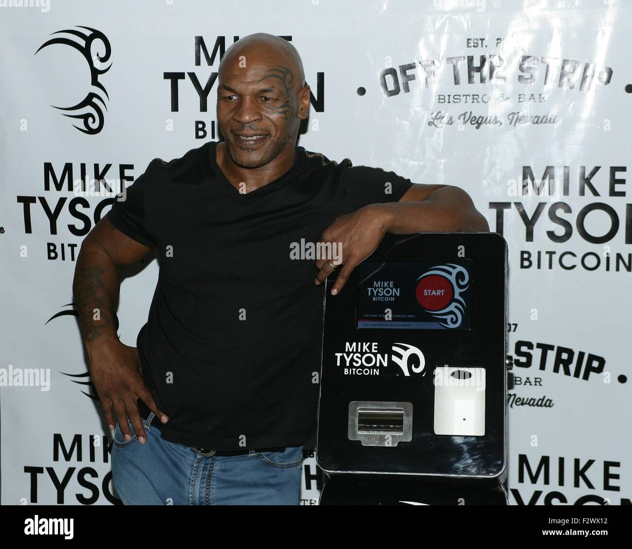 Worlds first official mike tyson bitcoin atm hi-res stock photography ...