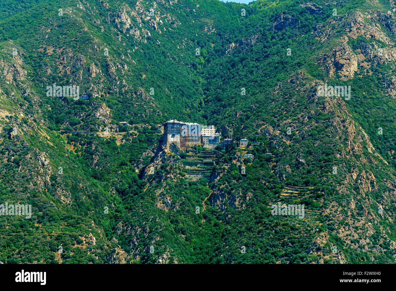 Simonopetra Monastery, Athos Peninsula, Mount Athos, Chalkidiki, Greece ...