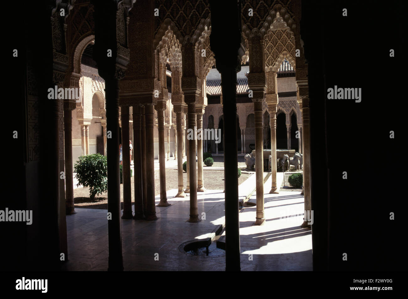Inside the Alhambra in Granada Stock Photo - Alamy
