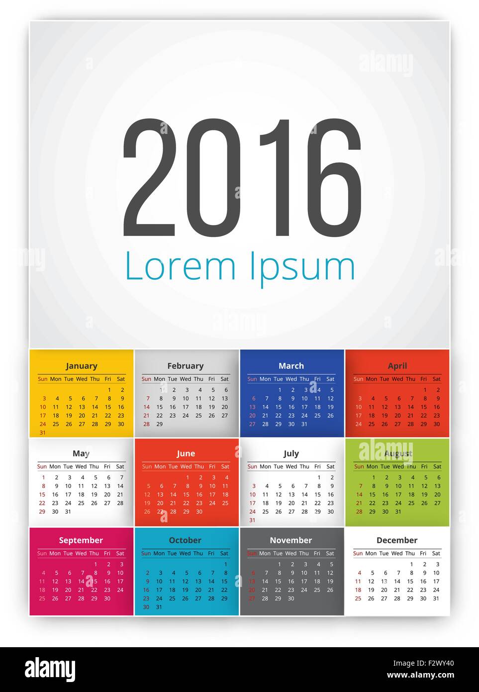 Modern calendar Cut Out Stock Images & Pictures - Alamy