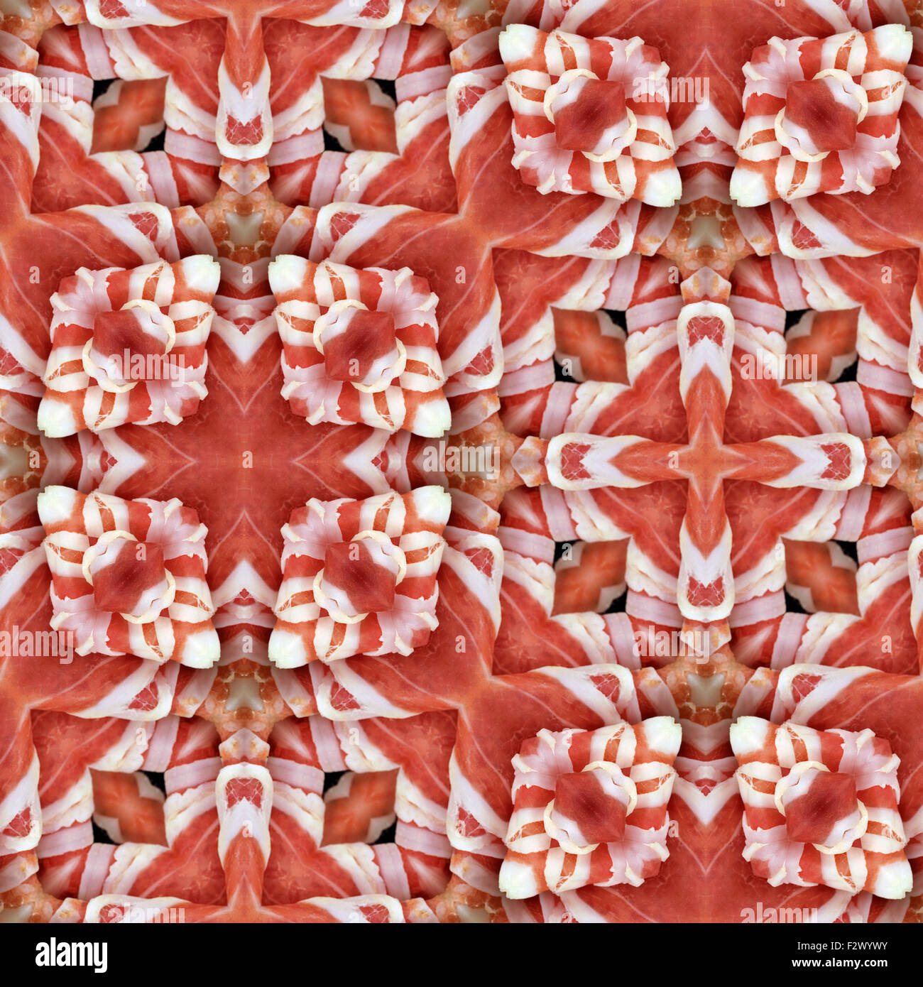 Arrangement of Decorative Bacon Seamless Texture Stock Photo - Alamy