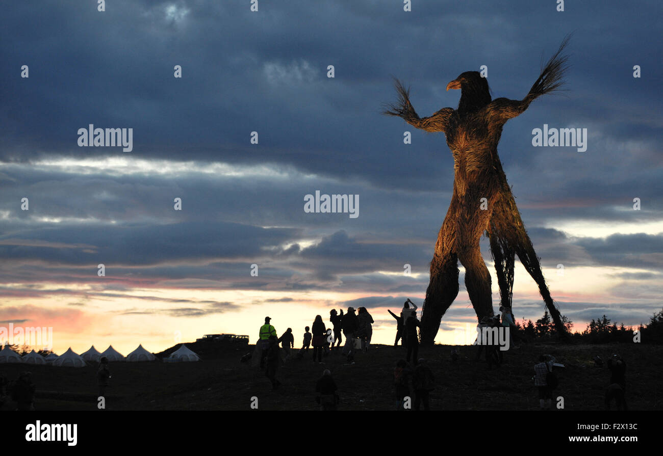 Day one of the Wickerman Music Festival 2015 in Dumfries, Scotland ...