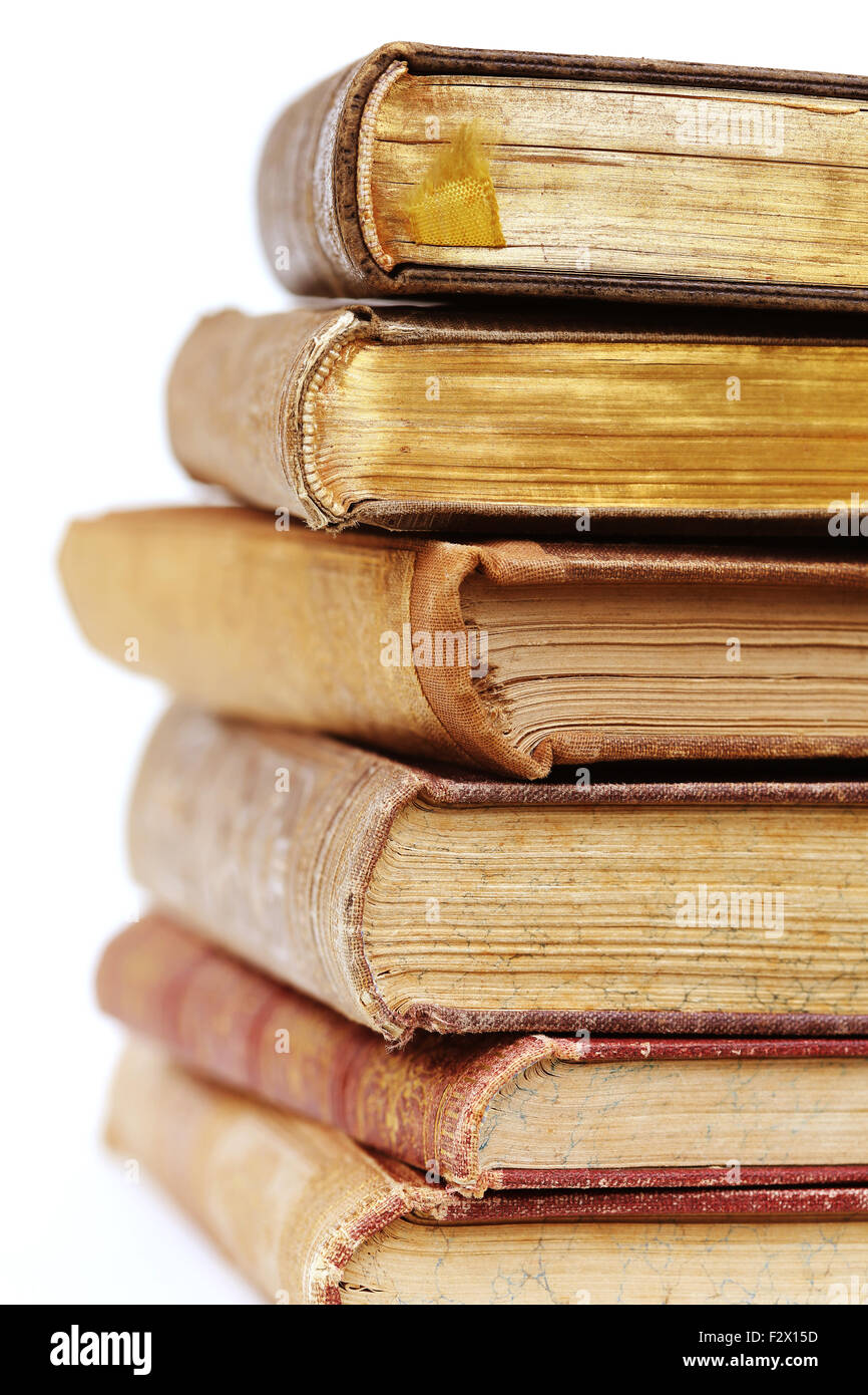 Old Paper Stack Isolated Book High Resolution Stock Photography and ...
