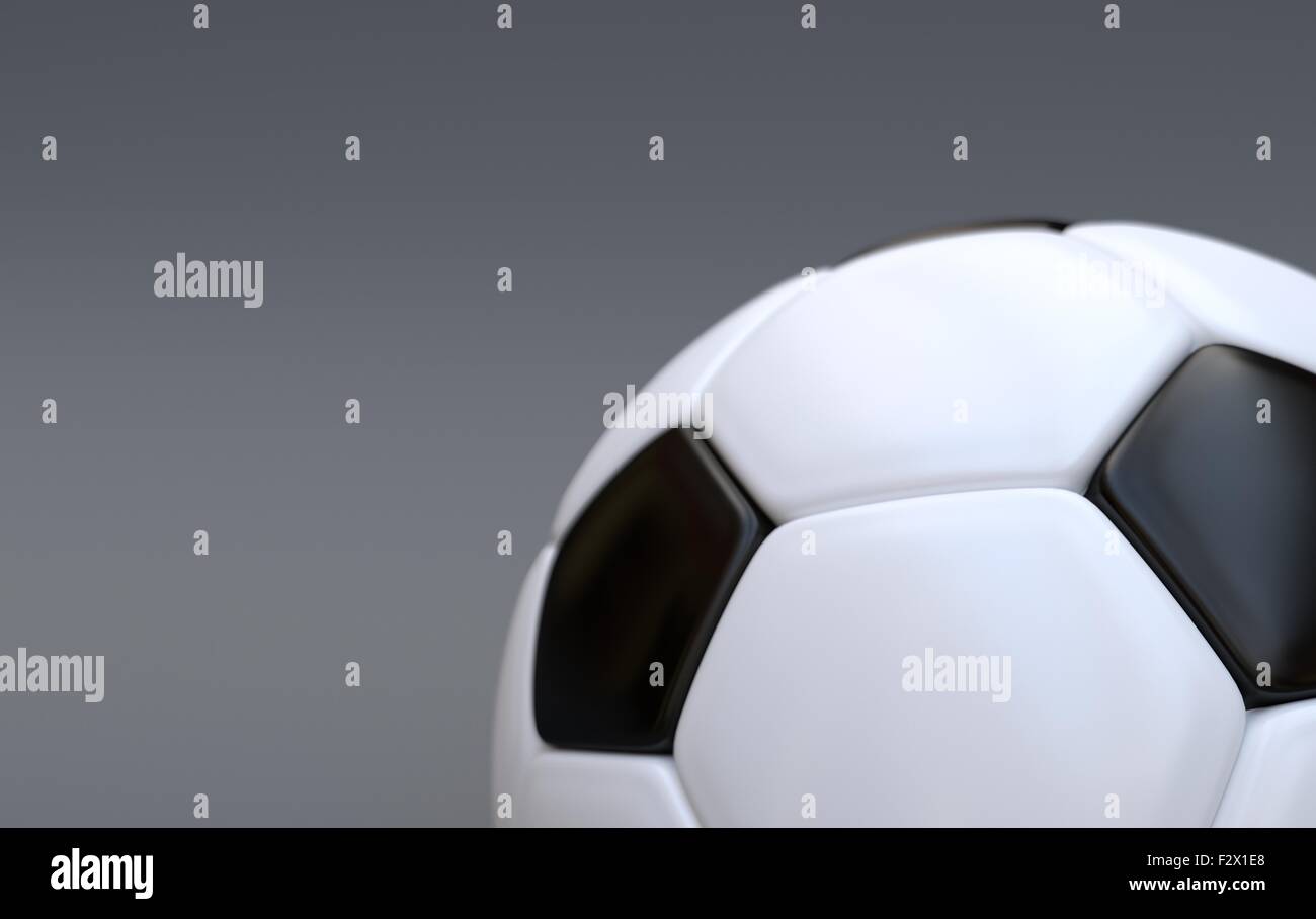 Championship soccer, football ball on dark grey background Stock Photo ...